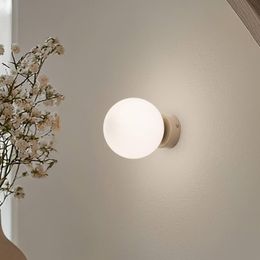 Aldex Wandlampe Joel, beige/weiß, einflammig
