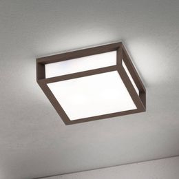 Orion Außenleuchte Henry, corten, Alu-Druckguss, E27, IP44