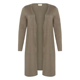Kaffe Curve Strickjacke 'KCfarsia' Damen Gr&ouml;&szlig;e XL dunkelbeige