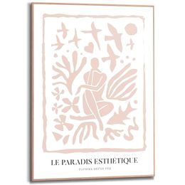 Poster Reinders "Le Paradis Esthétique", beige (farbe bild(er): beige), B:50cm H:70cm T:1,6cm, MDF, Bilder