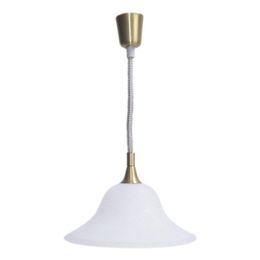Trio LEUCHTEN Pendelleuchte, weiß (messingfarben, weiß), 1, Leuchten, Hängeleuchte, Hängelampe