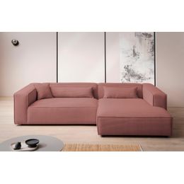 LeGer Home by Lena Gercke "PIARA XXL, Big-Sofa, Cord, Leinenoptik o. Strukturstoff, L-Form" wahlweise Ottomane rechts/links, Kedernaht, extra tiefe Sitzfl&auml;che