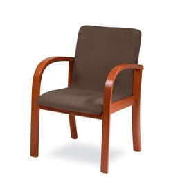 Esszimmersessel Home Affaire "LINA707", braun (kirschbaum, tabac), B:60cm H:85cm T:50cm, 100% Polyester, Sessel, Extra-confort, Fleckenabweisendes Gewebe, Massivholz
