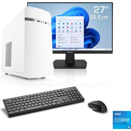 CSL PC-Komplettsystem "Speed V25131", Energieeffizienz: E (A-G), weiß, Microsoft Windows 11 Home (64 Bit), 16 GB RAM 1.000 GB SSD, Computer_Komplettsysteme