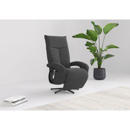 Sit & More TV-Sessel SIT & MORE "Zoe, inkl. Kopfteilverstellung & 360 Drehfunktion", braun (schlamm), B:74cm H:112cm T:82cm, 95% Polyester, 5% Polyamid, Sessel, wahlweise mit 2 Motoren, Akku & Aufstehhilfe
