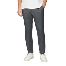 Chinohose s.Oliver, Herren, Gr. 36, Länge 34, grau (anthrazit), Obermaterial: 65% Polyester, 17% Viskose, 16% Baumwolle, 2% sonstige Fasern, unifarben, regular fit knöchelfrei, Hosen, mit Webstruktur