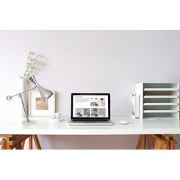 Kayoom Tischleuchte "Cosima", silber, H: 65cm, 1 Stk., Leuchten, harmonisch, modern, vielseitig kombinierbar, Schreibtischlampe