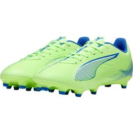Fußballschuh Puma "ULTRA 5 PLAY FG/AG", Gr. 46, gelb (fizzy apple, Puma weiß, blaumazing), Synthetik, Schuhe, für Rasenplätze