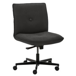 mayer Sitzmöbel Drehstuhl MAYER SITZMÖBEL "myCOSYWORXX Homeoffice Sessel", grau (anthrazit, schwarz), B:58cm H:89cm T:64cm, Stoff, Stühle, besonders bequem gepolstert