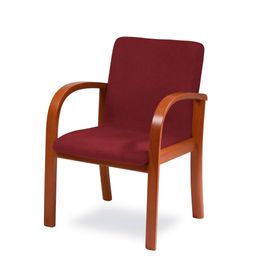 Esszimmersessel Home Affaire "LINA707", rot (kirschbaum, bordeaux), B:60cm H:85cm T:50cm, 100% Polyester, Sessel, Extra-confort, Fleckenabweisendes Gewebe, Massivholz