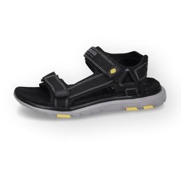 Sandale Dockers by Gerli, Herren, Gr. 42, schwarz, Textil, Sportlich, Schuhe, Sommerschuh, Klettschuh, Outdoorsandale, mit leichter Sohle