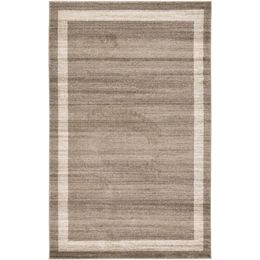 Teppich "Good Times, LAGERRÄUMUNG", braun (hellbraun, beige), B:152cm H:13mm L:244cm, Polypropylen (PP), MyFlair MÖBEL & ACCESSOIRES, Teppiche, Kurzflor, gewebt, melierte Optik, mit Bordüre