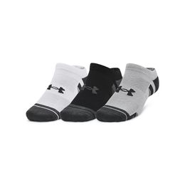 Füßlinge Under Armour "Unisex UA Performance Tech-Füßlinge im 3er-Pack", Herren, Gr. L (42/47), grau (mod gray 011), Obermaterial: 100% Polyester, Socken