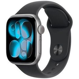 Apple Watch Series 11 42 mm Aluminium (GPS) Sportarmband M/L schwarz, space gray