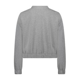 BETTY & CO Jackenblazer BETTY & CO "Damen Blouson langarm", Damen, Gr. 36, grau (grau melange), Obermaterial: 66% Polyester, 32% Viskose, 2% Elasthan. Futter: 100% Polyester., figurumspielend normal, Blazer