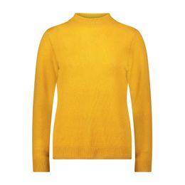 Strickpullover Betty Barclay "Damen Kaschmir-Pullover mit Stehkragen", Damen, Gr. 36, gold, Strick, Obermaterial: 100% Kaschmir., gerade lang, Pullover