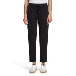 BETTY & CO Stretch-Hose BETTY & CO "Damen Stretch-Hose mit Eingrifftaschen", Damen, Gr. 36, Normalgrößen, schwarz, Obermaterial: 53% Baumwolle, 38% Polyamid, 9% Elasthan., Sportlich, figurbetont 7/8-Länge, Hosen, Material