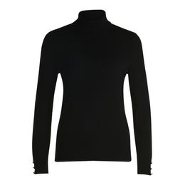 Strickpullover Betty Barclay "Damen Rollkragenpullover langarm", Damen, Gr. 36, schwarz, Strick, Obermaterial: 80% Viskose, 20% Polyamid., Basic, figurbetont lang, Pullover