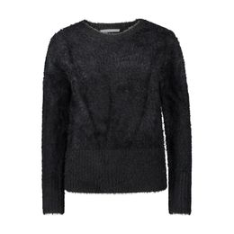 BETTY & CO Strickpullover BETTY & CO "Damen Strickpullover mit V-Ausschnitt", Damen, Gr. 36, schwarz, Strick, Obermaterial: 40% Polyamid, 30% Baumwolle, 20% Polyacryl, 10% Polyester., figurumspielend normal, Rundhals, Pullover