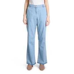 Slim-fit-Jeans Betty Barclay "Damen Casual-Hose mit offenem Saum", Damen, Gr. 48, Normalgrößen, blau (light blau denim), Obermaterial: 50% Baumwolle, 40% Lyocell, 10% Modal., Basic, slim fit, Jeans