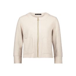 Jackenblazer Betty Barclay "Damen Blazer-Jacke mit Taschen", Damen, Gr. 36, beige, Obermaterial: 60% Viskose, 40% Wolle., Casual, lässig geschnitten normal, Rundhals, Blazer