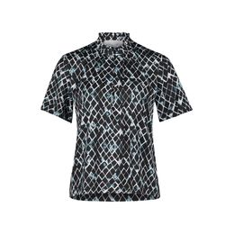 BETTY & CO Schlupfbluse BETTY & CO "Damen Schlupfbluse mit Flügelärmeln", Damen, Gr. 38, schwarz (mint, schwarz), Obermaterial: 100% Polyester., figurumspielend normal, Blusen