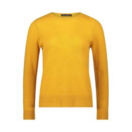 Strickpullover Betty Barclay "Damen Kaschmir-Pullover mit Rundhalsausschnitt", Damen, Gr. 36, gold, Strick, Obermaterial: 100% Kaschmir., gerade lang, Rundhals, Pullover