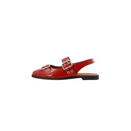 Ca'Shott Ballerina CA'SHOTT "Ca'Shott Ballet flats CASDIANA", Damen, Gr. 38, Normalschaft, rot, Obermaterial: 100% Leder, Schuhe Ballerina