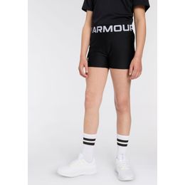 Trainingsshorts Under Armour "HeatGear", Kinder, Gr. L (152/158), N-Gr, schwarz,, weiß, Obermaterial: 86% Polyester, 14% Elasthan, Hosen, Für Kinder - Perfekt für die warmen Tage. Hält dich kühl und trocken.