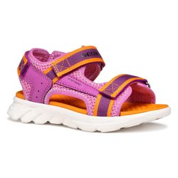 Sandale Geox "J SANDAL AIRADYUM GI", Kinder, Gr. 30, pink (pink, orange), Synthetik, Textil, Schuhe, Trekking Sandale, Klettschuh mit wasserfreundlicher Ausstattung