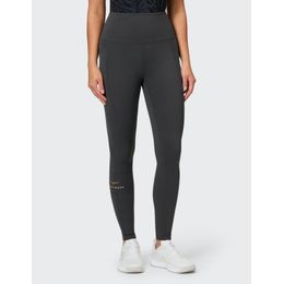 Leggings Venice Beach "TIGHTS CAMY", Damen, Gr. L (42), N-Gr, grau (anthrazit), Obermaterial: 75% Polyamid, 25% Elasthan, Hosen