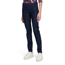 Ankle-Jeans Betty Barclay "Damen Perfect Body-Jeans mit Steppungen", Damen, Gr. 34, Normalgrößen, blau (dunkelblau), Obermaterial: 57% Baumwolle, 21% Lyocell, 17% Polyester, 5% Elasthan., slim fit, Jeans