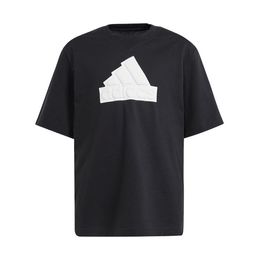 adidas Sportswear adidas Future Icons Logo Piqué T-Shirt Schwarz, Größe 152, Kinder, Bekleidung - 11teamsports