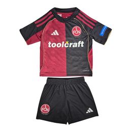 Adidas 1. FC Nürnberg Trikot Set Heim 2025/2026 Kids Schwarz, Größe 104, Kinder, Fan Artikel - 11teamsports