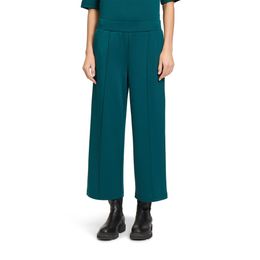 BETTY & CO Culotte BETTY & CO "Damen Culotte mit Biesen", Damen, Gr. 38, Normalgrößen, deep teal, Obermaterial: 47% Modal, 47% Polyester, 6% Elasthan., figurumspielend 7/8-Länge, Hosen