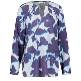 Gerry Weber Bluse in Hellblau/ Dunkelblau - 65% | Größe 44 | Damen-blusen