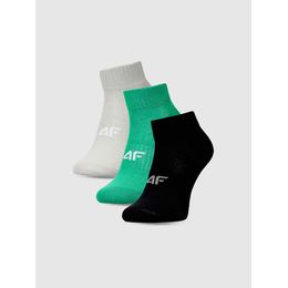 4F 3er-Set: Socken in Grau/ Grün/ Schwarz - 56% | Größe 32-34 | Kinder-socken-strumpfhosen