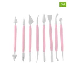 Zenker 8tlg. Modellier-Werkzeug-Set in Rosa/ Weiß - (L)16 cm - 16% | Kuechenhelfer