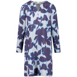 Gerry Weber Kleid in Hellblau/ Dunkelblau - 60% | Größe 42 | Damen-kleider