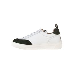 Unisa Leder-Sneakers in Weiß/ Khaki - 50% | Größe 39 | Damen-sneakers