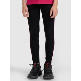 4F Leggings in Schwarz/ Pink - 11% | Größe 134 | Kinderhosen