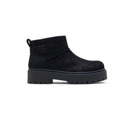 Foreverfolie Ankle-Boots in Schwarz - 68% | Größe 38 | Stiefeletten
