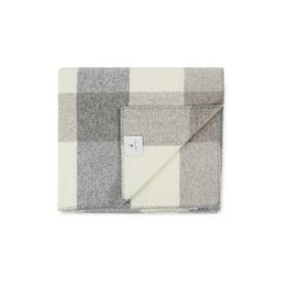 Lanerossi Wohndecke in Grau/ Creme - 44% | Größe 160x210 cm | Decken