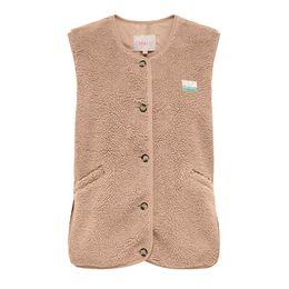 Only Teddyweste in Beige - 35% | Größe M | Damenjacken