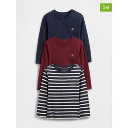 GAP 3er-Set: Longsleeves in Dunkelblau/ Rot - 51% | Größe 104 | Baby-langarmshirts