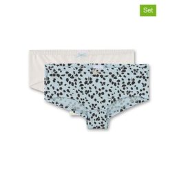 Sanetta 2er-Set: Hipsters in Weiß/ Hellblau/ Schwarz - 35% | Größe 152 | Kinder-waesche
