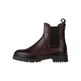 Gant Leder-Chelsea-Boots "Aligrey" in Aubergine - 54% | Größe 40 | Stiefeletten