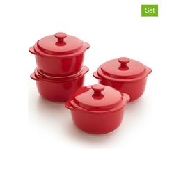 Brandt 4er-Set: Mini-Auflaufformen in Rot - 250 ml - 52% | Kochgeschirr