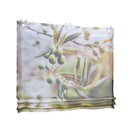 HEINE HOME Raffrollo in Grün/ Hellblau - 50% | Größe 130x80 cm | Gardinen-vorhaenge
