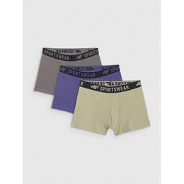 4F 3er-Set: Boxershorts in Gelb/ Grau/ Blau - 56% | Größe 158/164 | Kinder-waesche